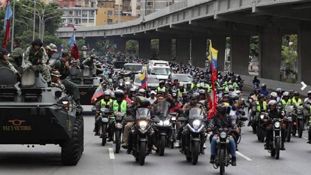 FANB recorrió calles de Caracas para realizar adiestramiento en las ...